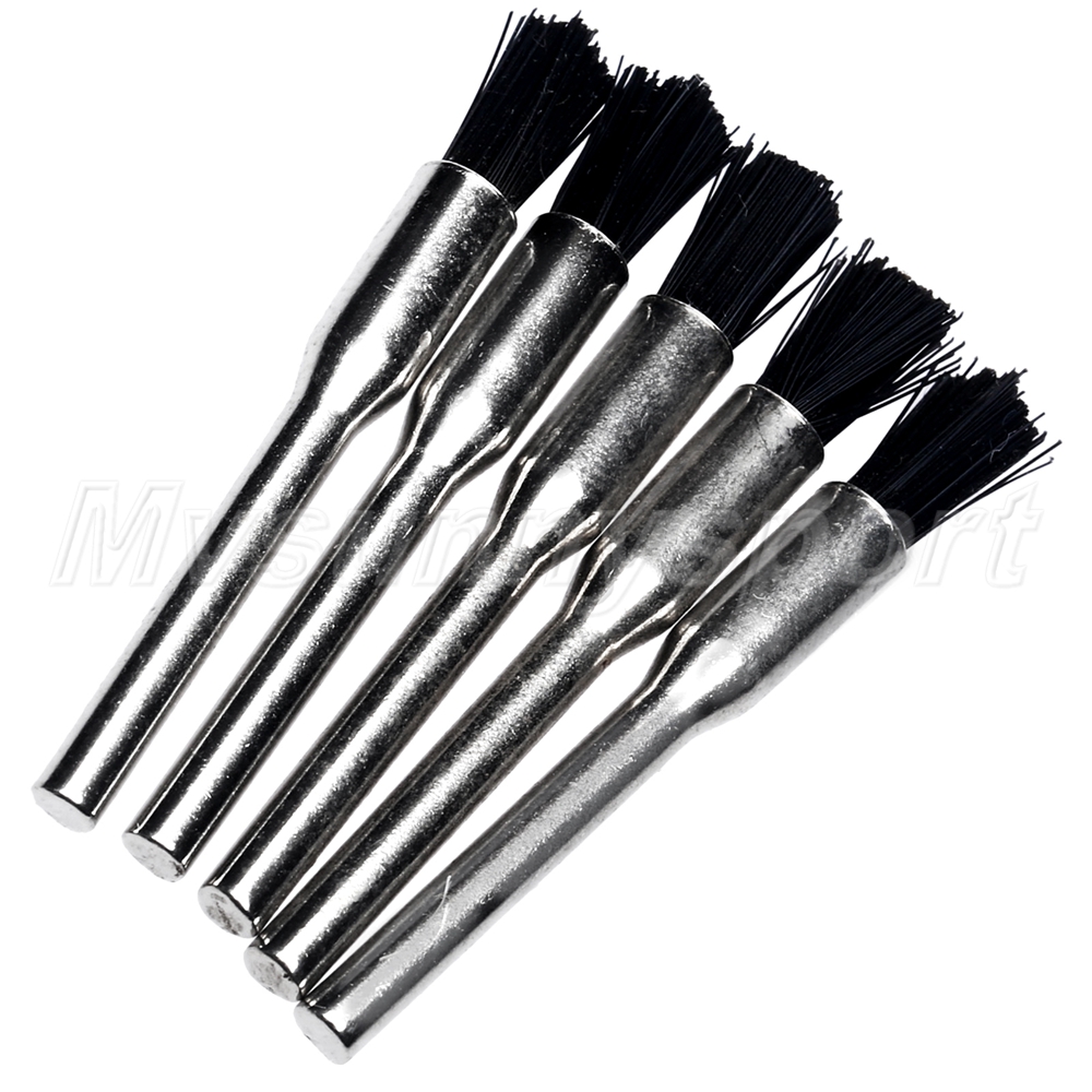 5Pcs Nylon Bristle Burr Brush Pen Polishing Buffing Power Rotary Tool ...