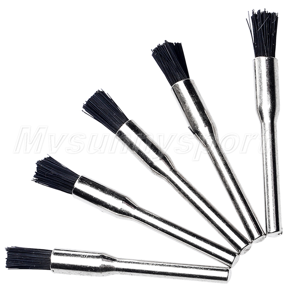 5Pcs Nylon Bristle Burr Brush Pen Polishing Buffing Power Rotary Tool ...