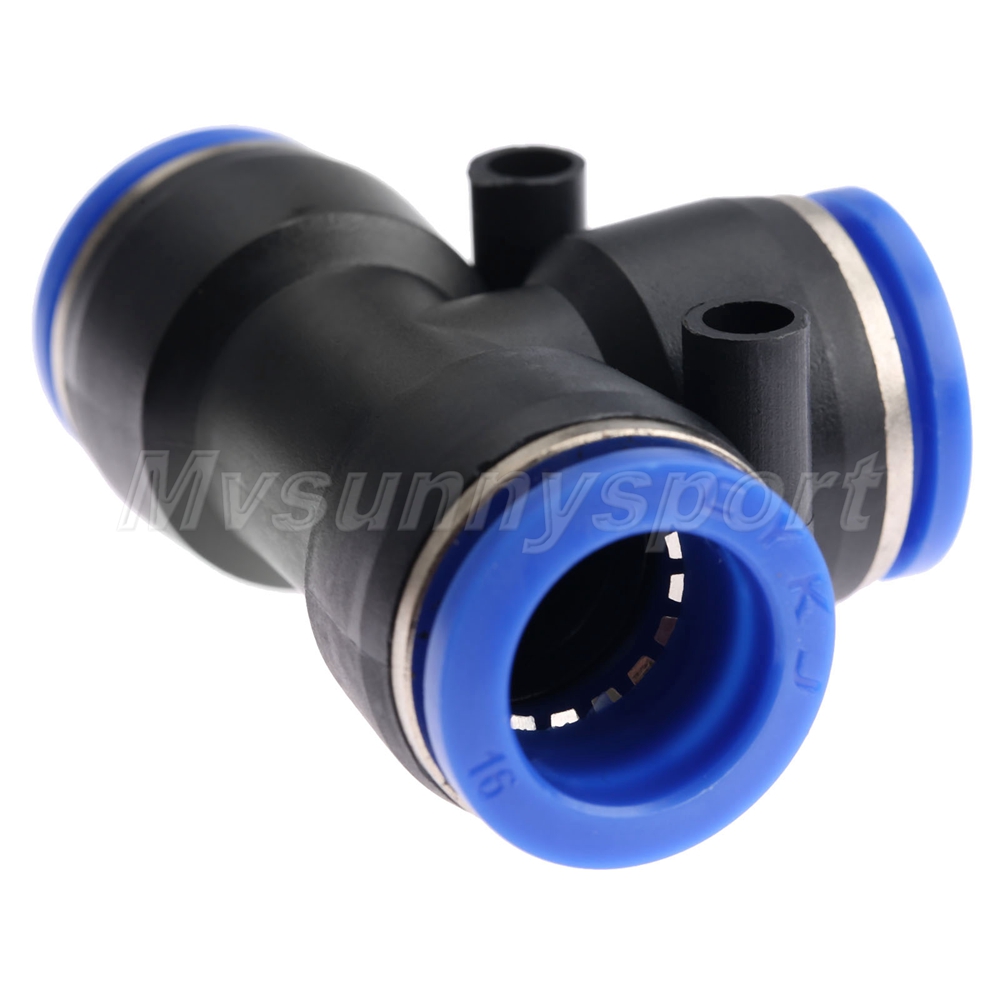 1/5 pcs 3 Way T-junction Pneumatic Fittings Connector for 4mm-16mm Tube ...