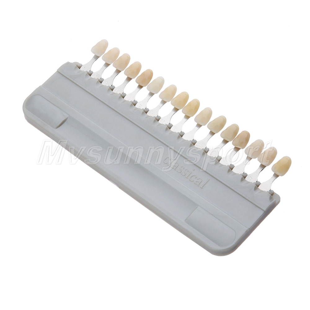 Fashion 16 Colors Pro A1-D4 Teeth Whitening Shade Guide Dental ...