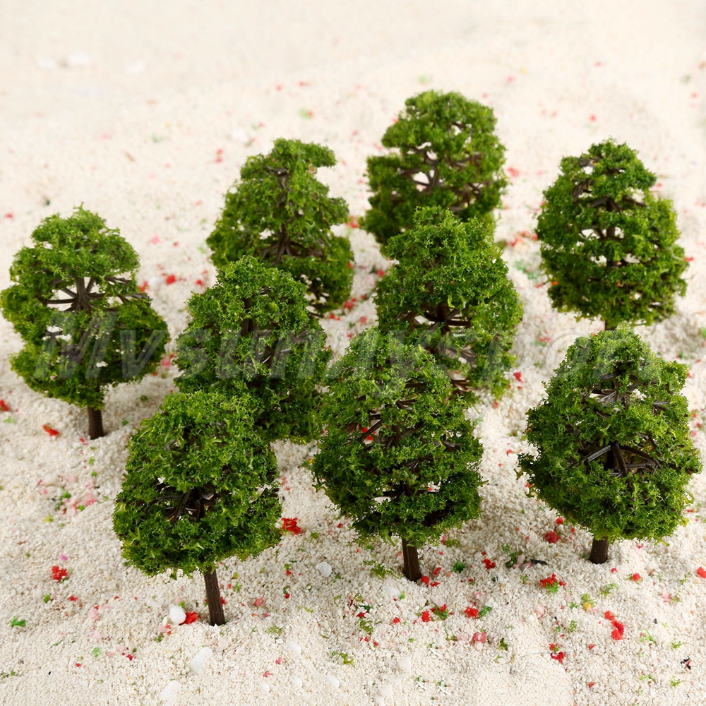 Fashion 20Pcs 1:100 HO OO Scale Model Trees Layout Park Landscape ...