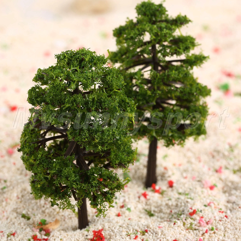 Fashion 20Pcs 1:100 HO OO Scale Model Trees Layout Park Landscape ...
