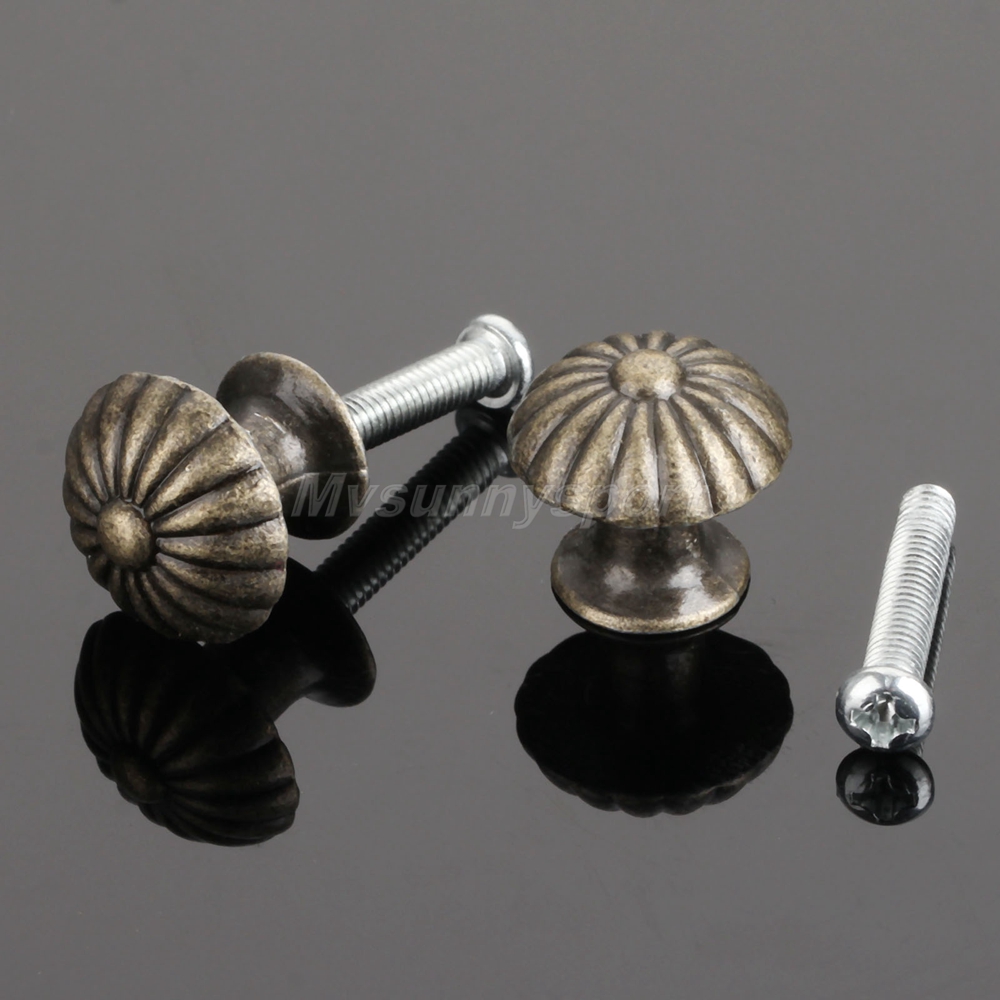 Mini Round Jewelry Box Chest Pull Knob Vintage Drawer Cabinet Door ...
