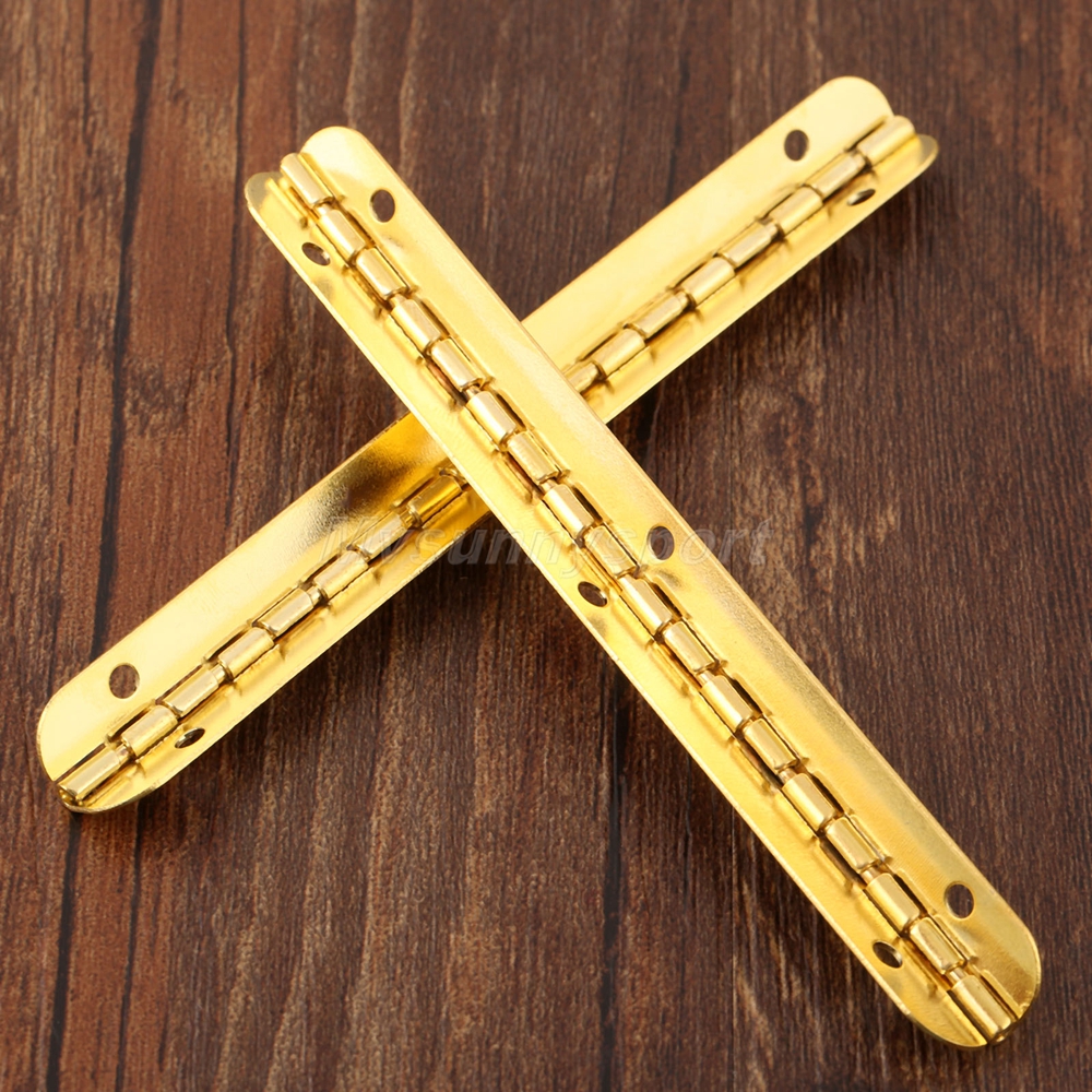 Hardware 100*9mm Gold Ton Hinges Jewelry Box Wine Chest Interior Hinge ...