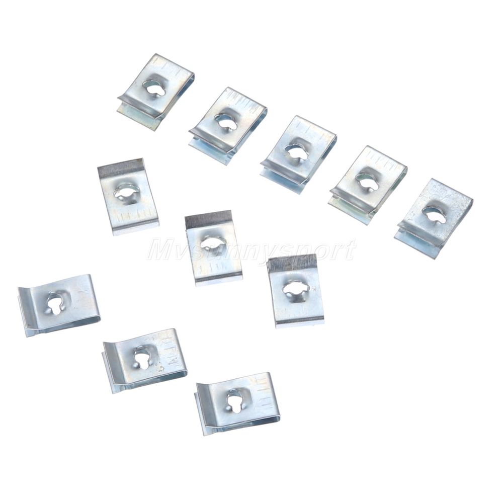 HQ Car Trim Clips U Type Fasteners 6mm Panel Retainers Tapping Screws ...